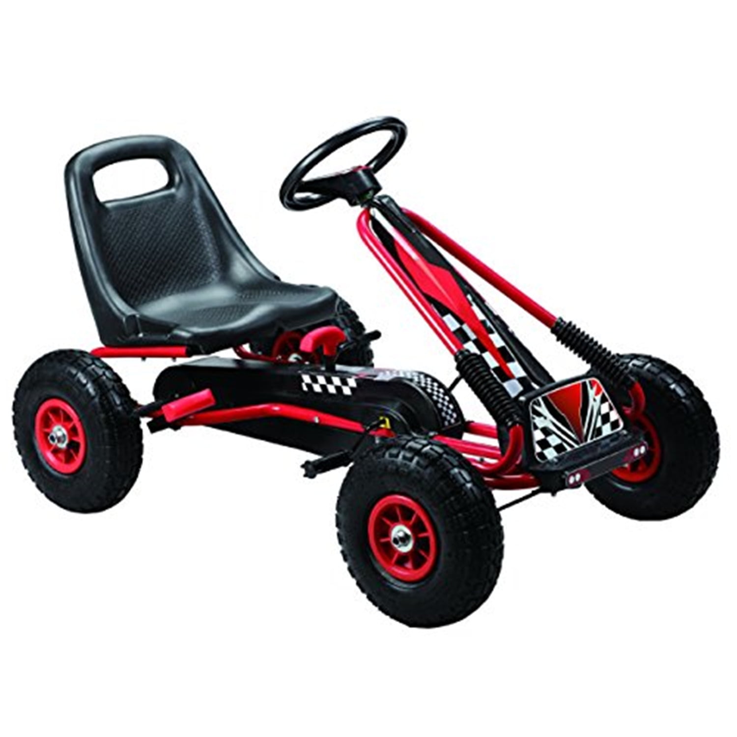 Racing Pedal Go-Kart w/ Pneumatic Tire - Black - Walmart.com