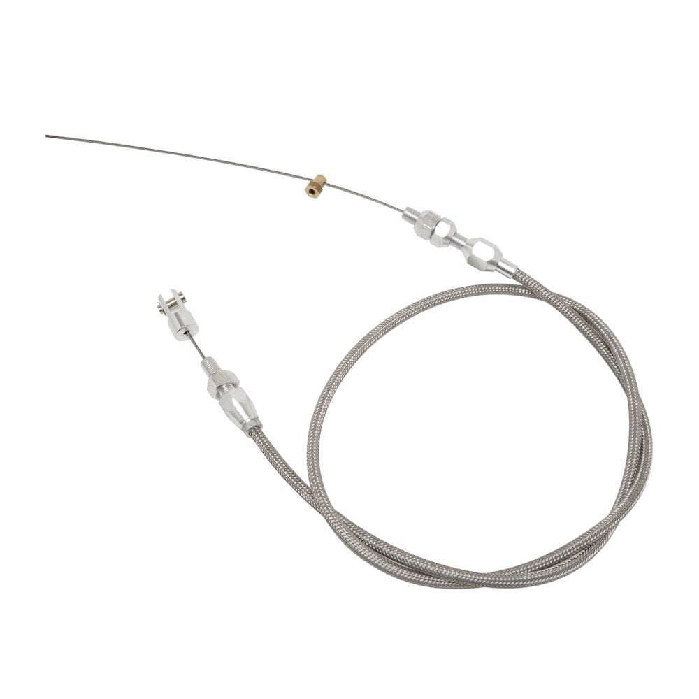 Racing Power Co-Packaged 48in Universal EFI Throttle Cable Stainless ...
