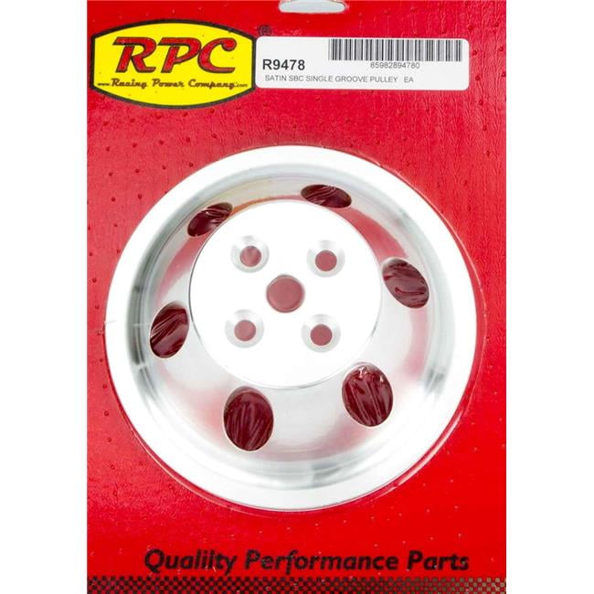 Racing Power Polished Aluminum Water Pump Pulley - Single Groove V-Belt ...