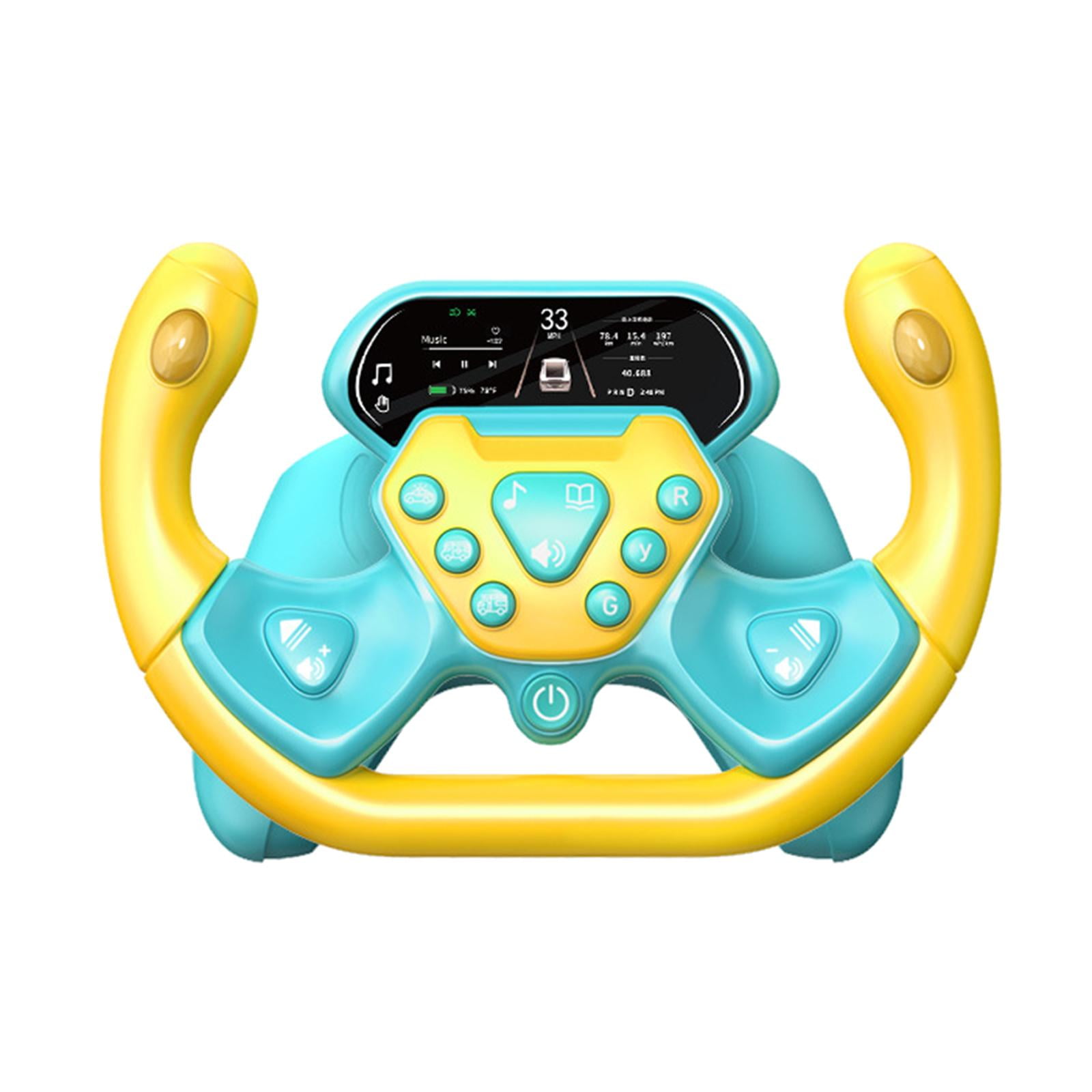 Racing Simulated Driving Steering Wheel Toy with 1880 Music Educational ...