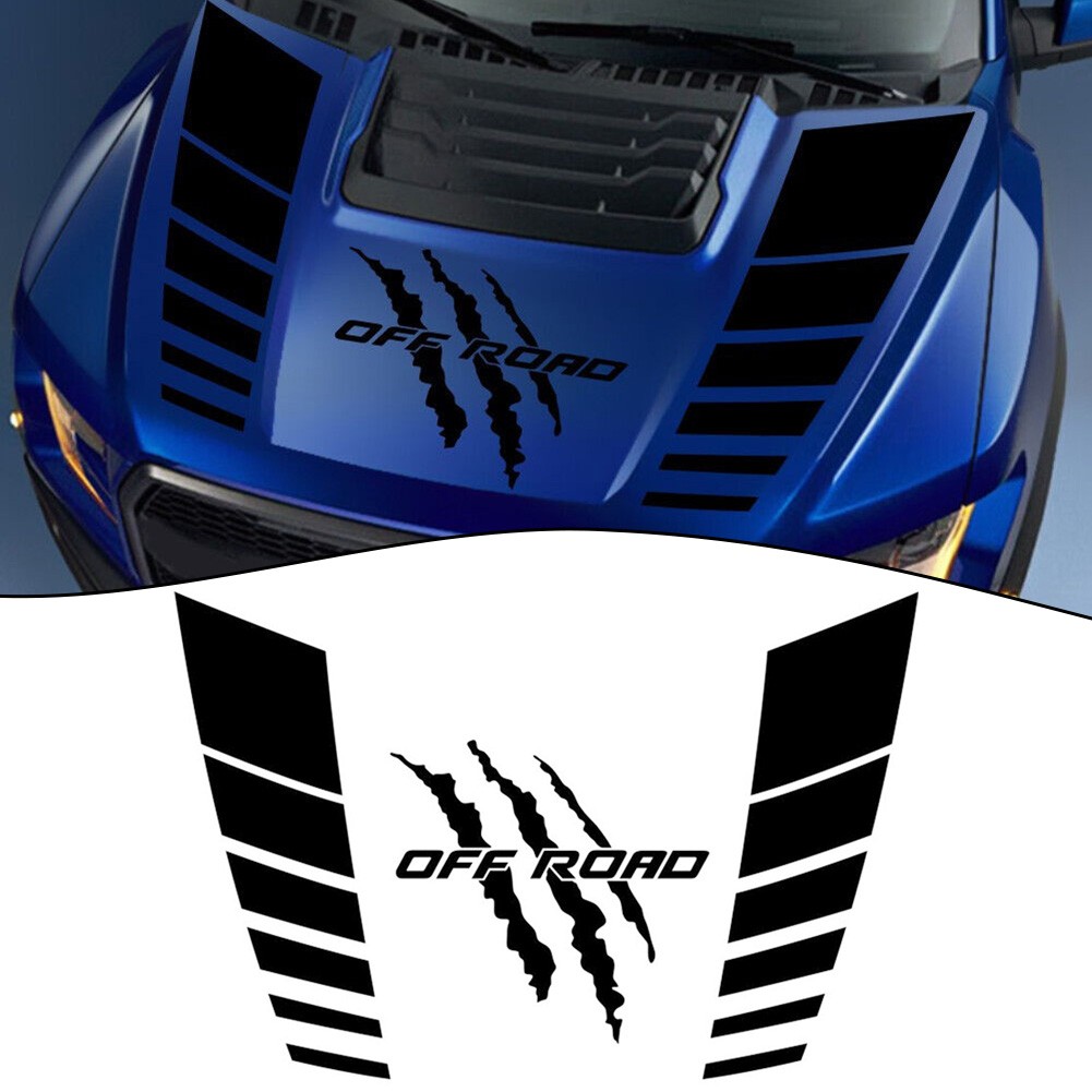 Racing Stripe Car Stickers Claw Marks OFF Road Decals For Hood Vinyl ...