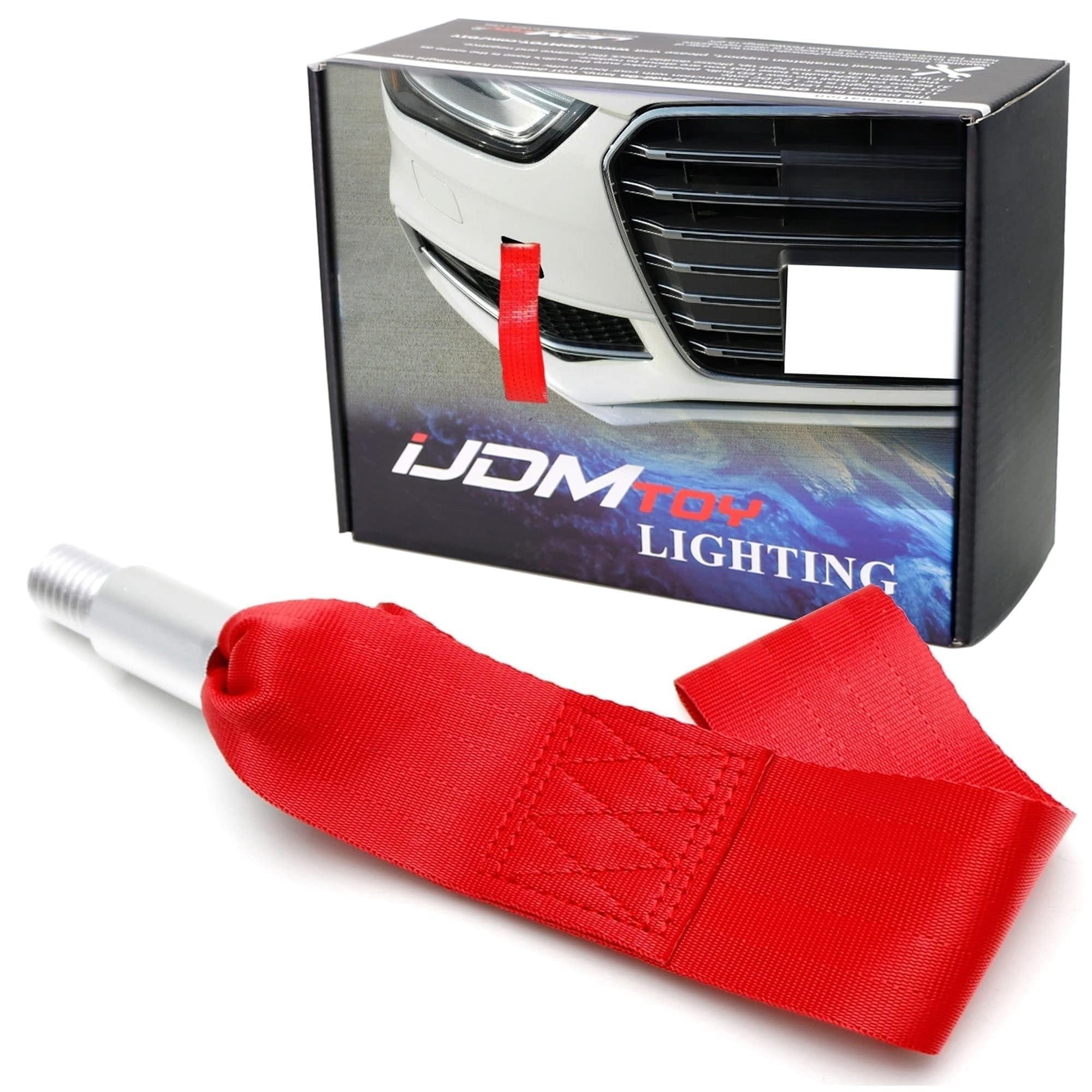 Racing Style Tow Hook Mount Sports Red Towing Strap For 2008-up Audi A4 ...