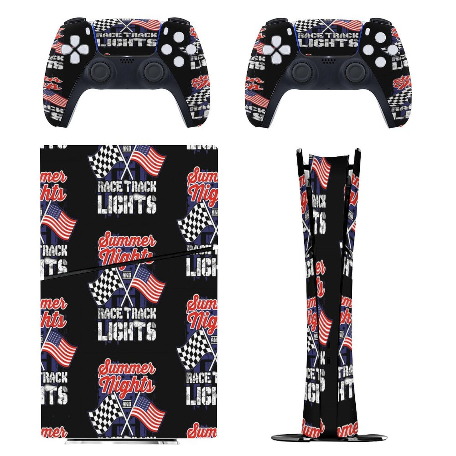 Racing Summer Nights Race Track Lights Flags PS5/PS5 Pro/PS5 Slim ...