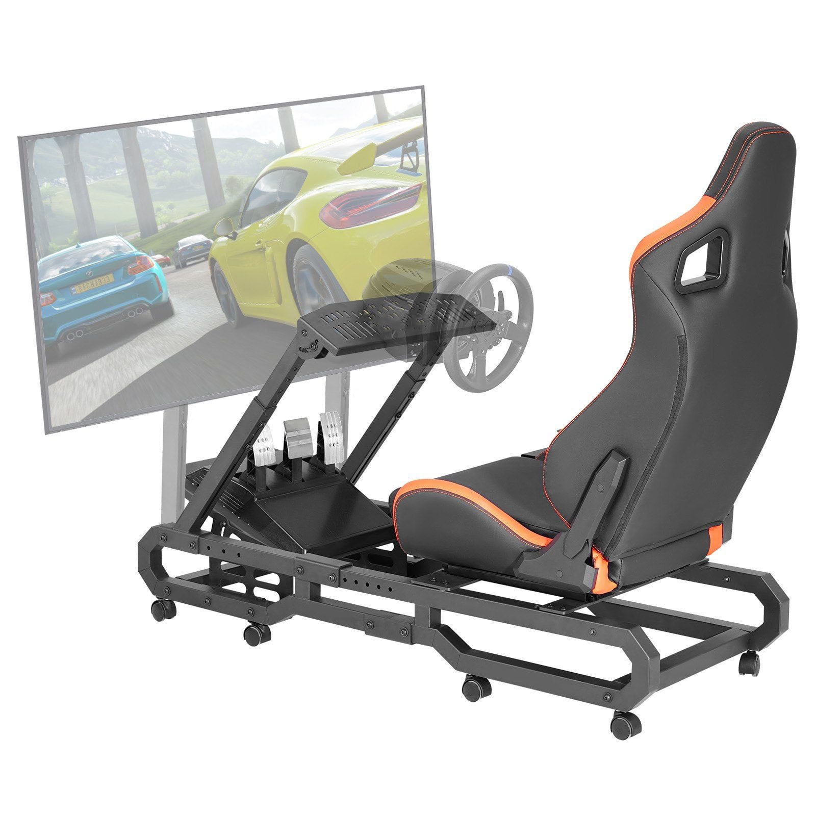 Racing Wheel Stand for Logitech G923/G920/G29 - Heavy Duty Steel Frame ...