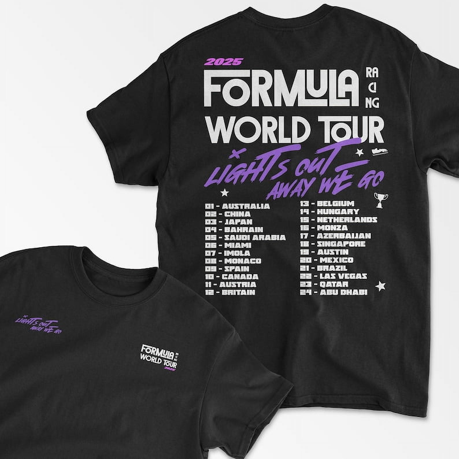 Racing World Tour Inspired T-Shirt | Vintage Motorsport Tee, Formula ...