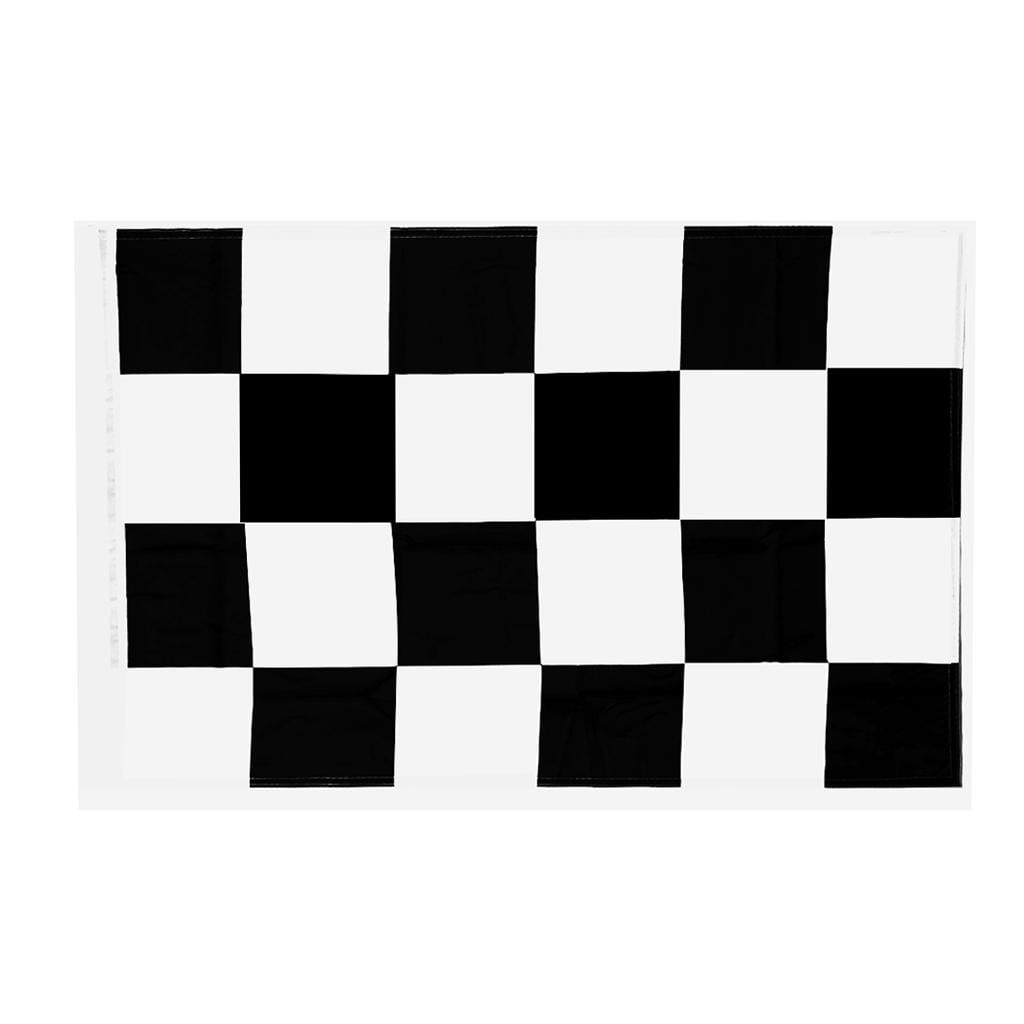 Racing black and white Checkered Pennant Party Decor - Walmart.com