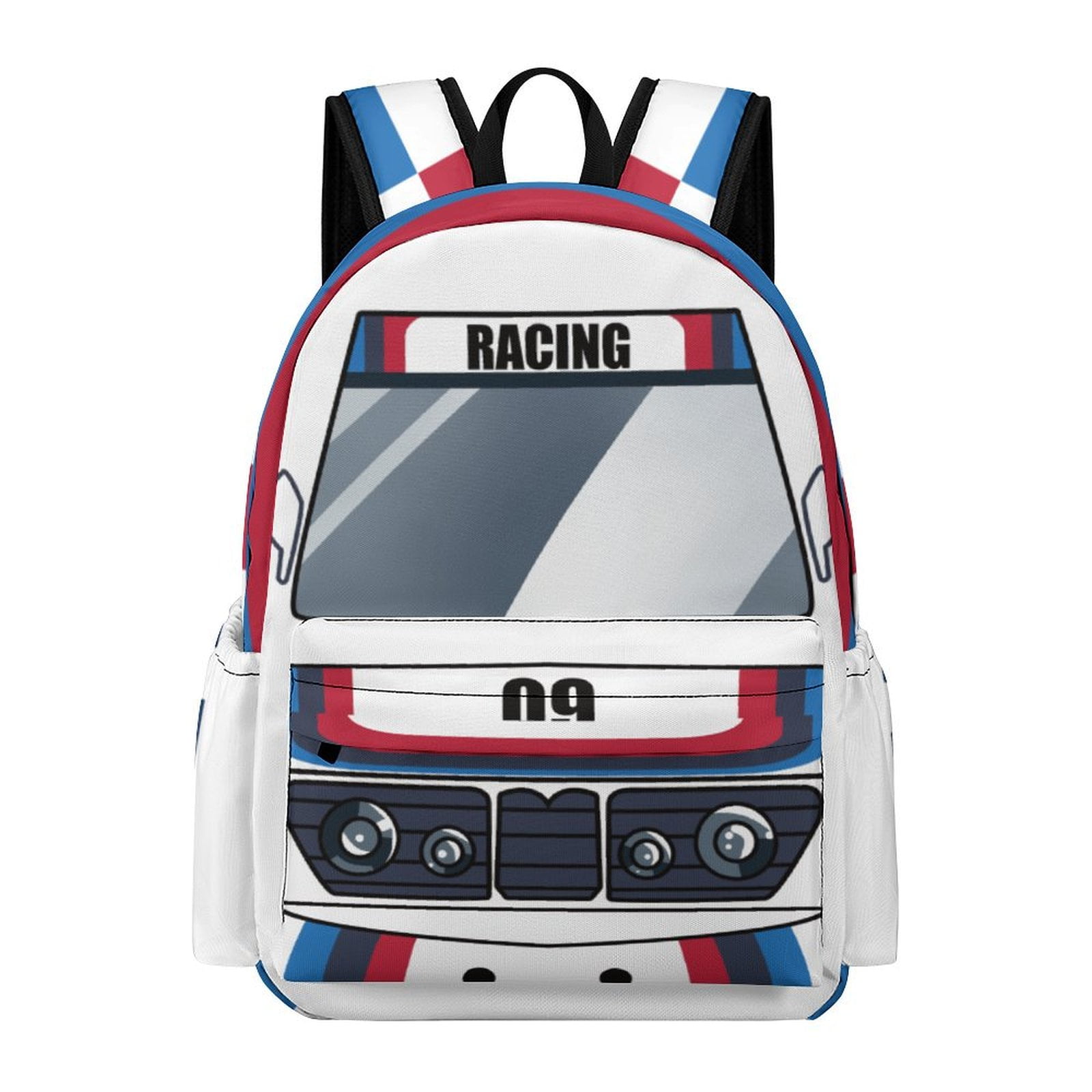 Racing car Backpack 17 Inch Cartoon Racing car Backpack Large Capacity ...