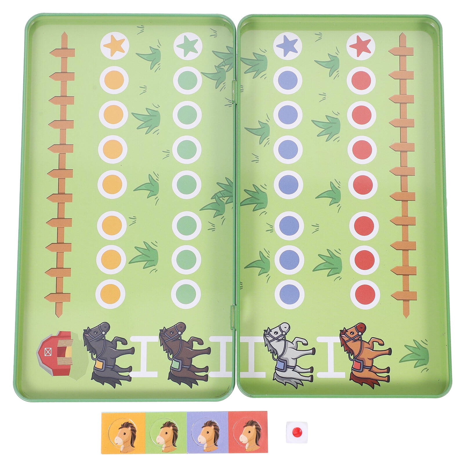 Racing horse game 1 Set Chess Game Board Game Horse Racing Board Game ...