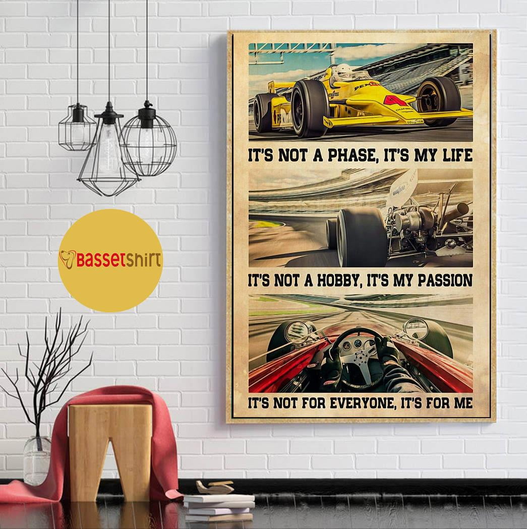 Racing it's not for everyone it's for me vertical poster 11 x 17 Inch ...