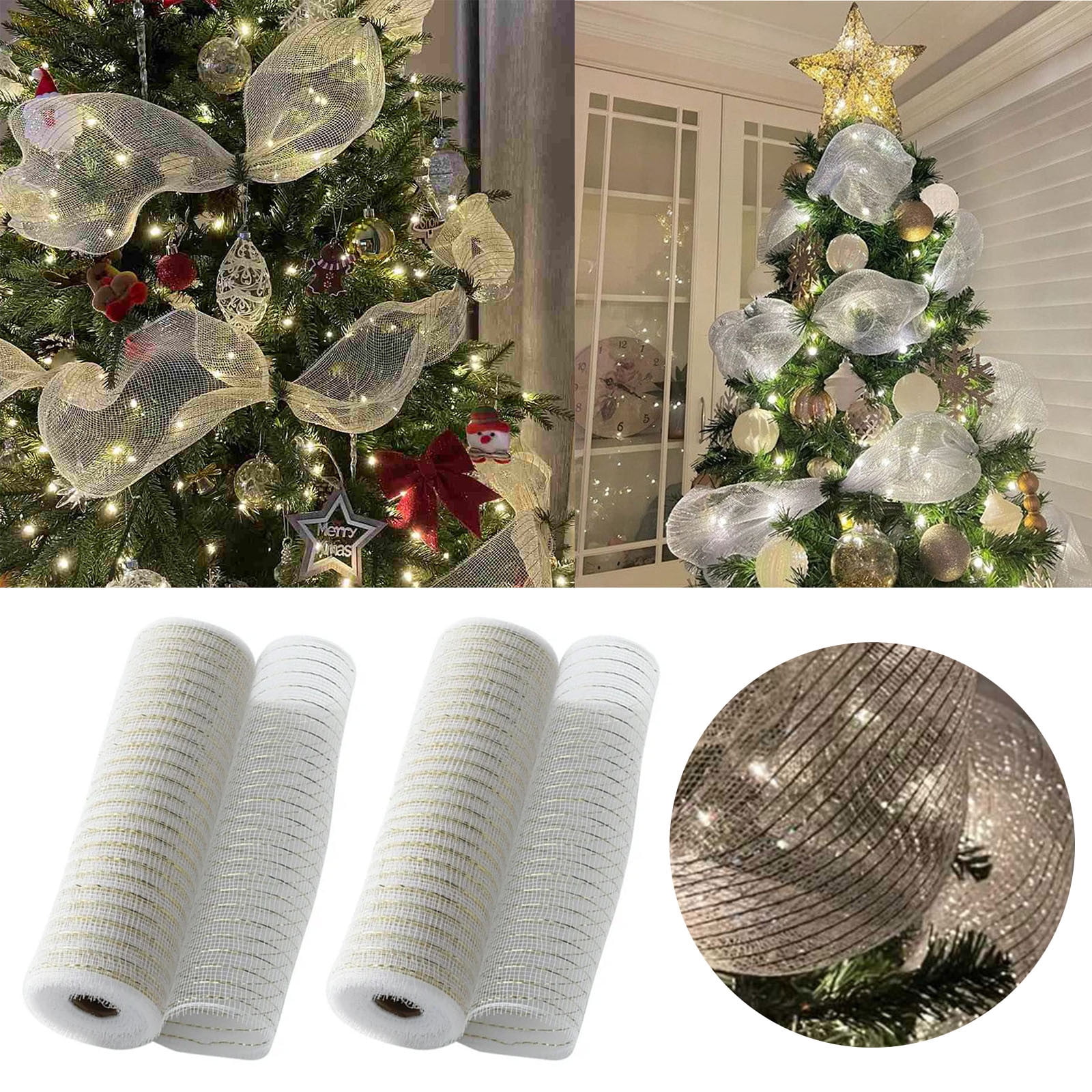 Rack for Bar Cart 2 Roll 10 Yards Christmas Wired Ribbon Holiday Party ...