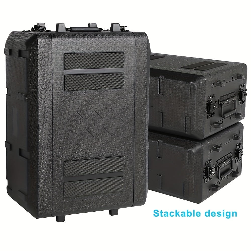 2U Rack Case - Watertight, Shockproof 19" Rackmount Flight Case w ...