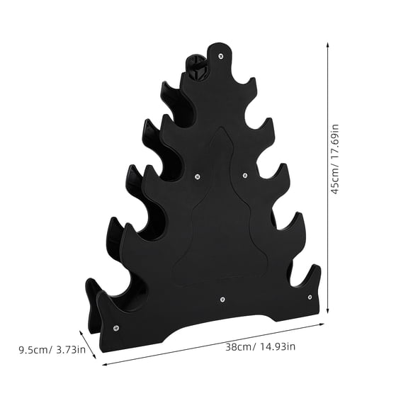 LAZIOEGR 5-Tier Dumbbell Rack Stand, Compact A-Frame Plastic Weight ...