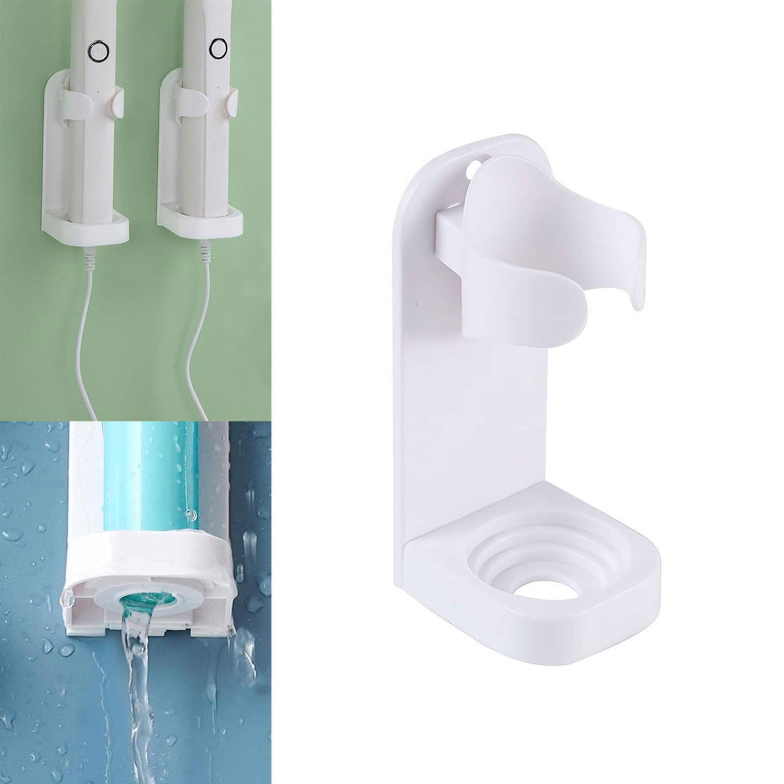 Rack-Easter Toothbrush Holders Wall Mounted Tooth Brushing Holder for ...