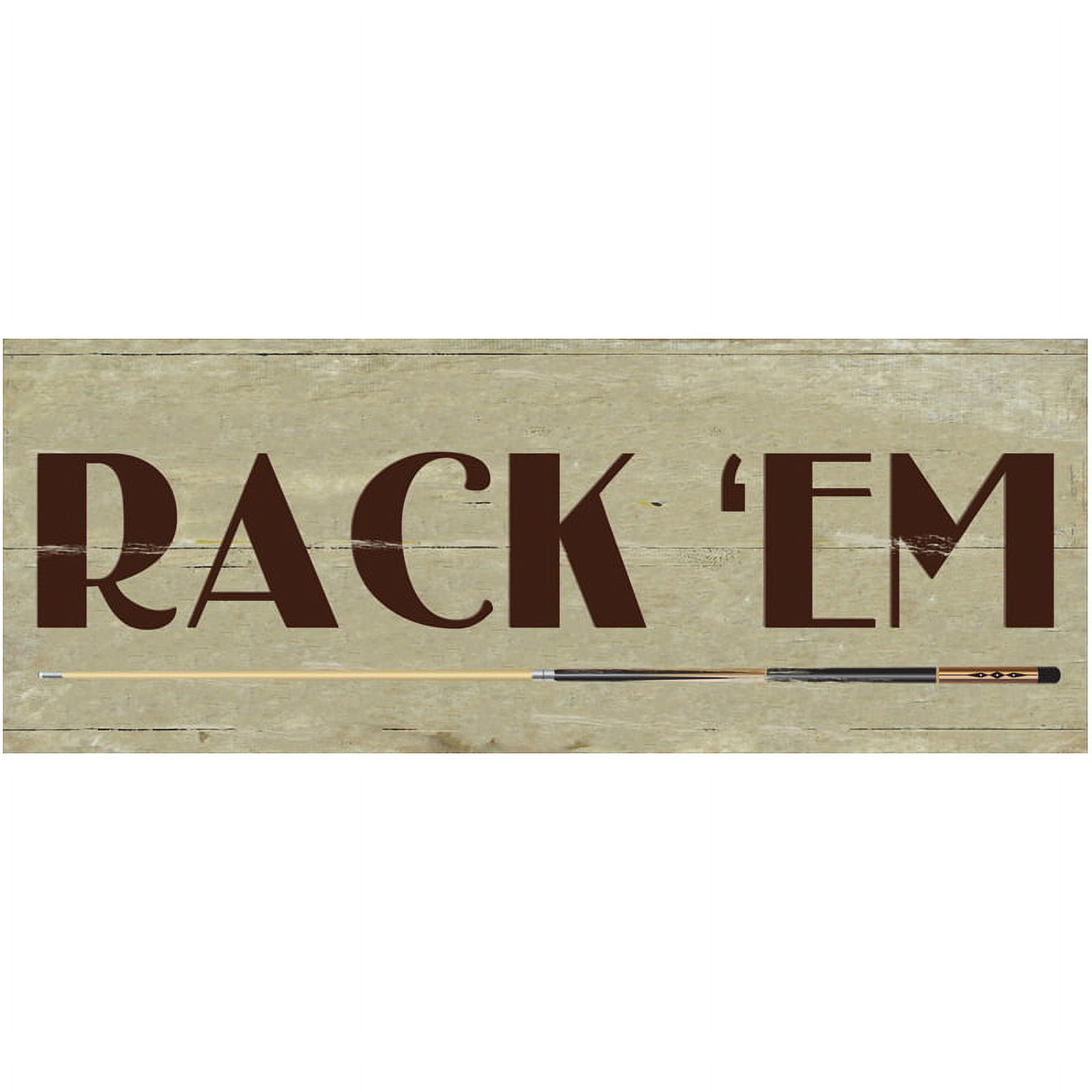 Rack Em Billiards Metal Sign - Walmart.com