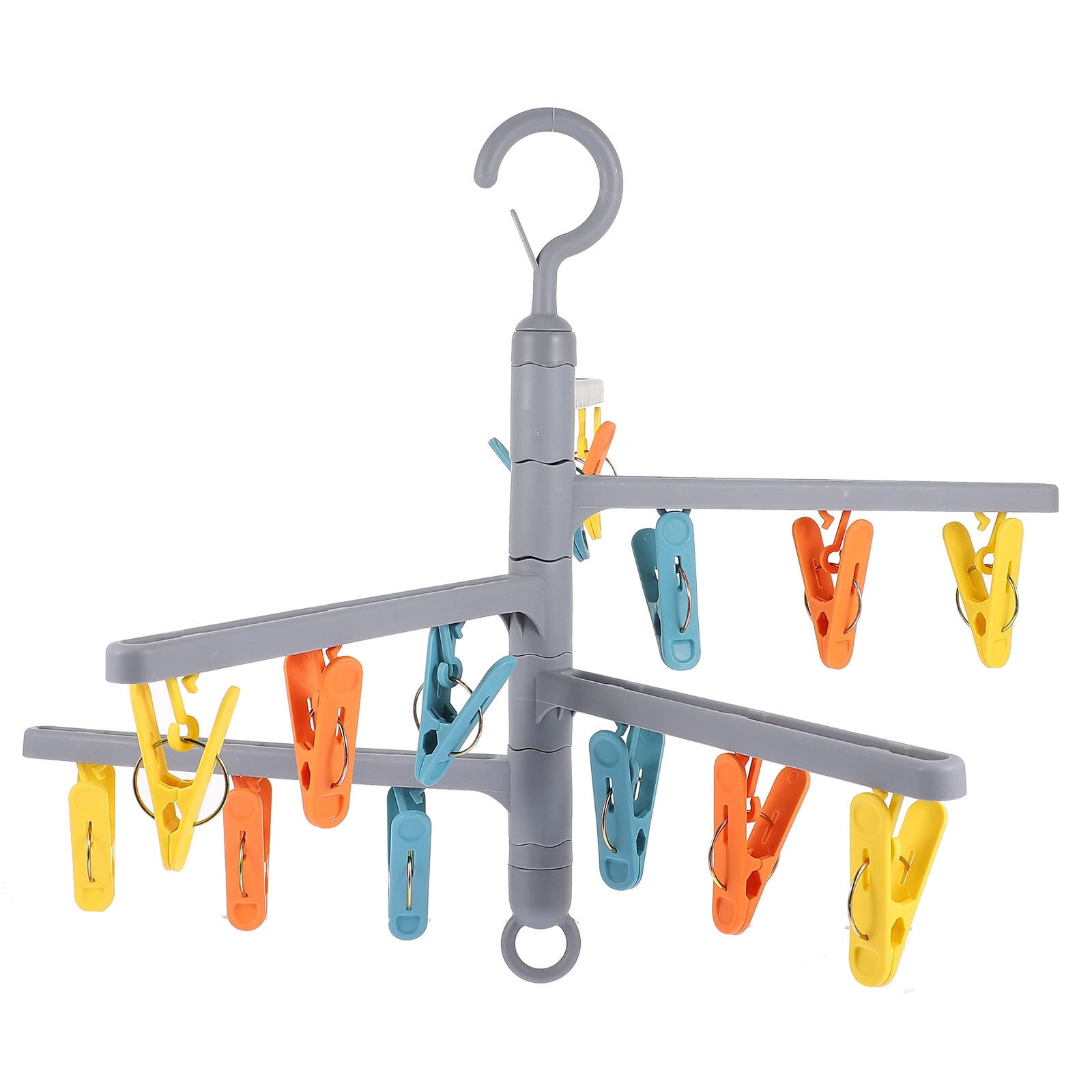 Rotatable Rack Hanger Clothes Drying Clips with Stainless Steel Octopus ...