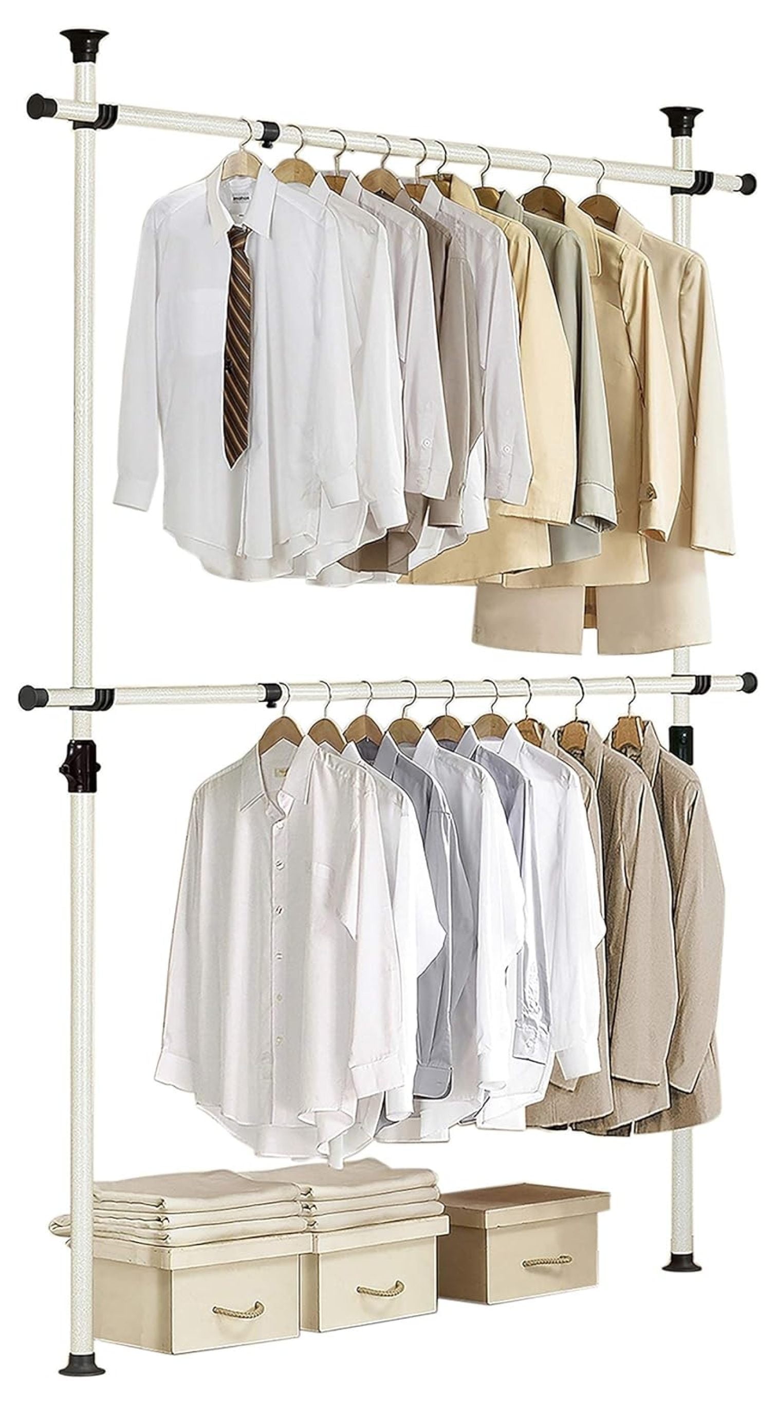 Rack Heavy Duty System Load 352LBS Clothing Racks for Hanging Clothes ...