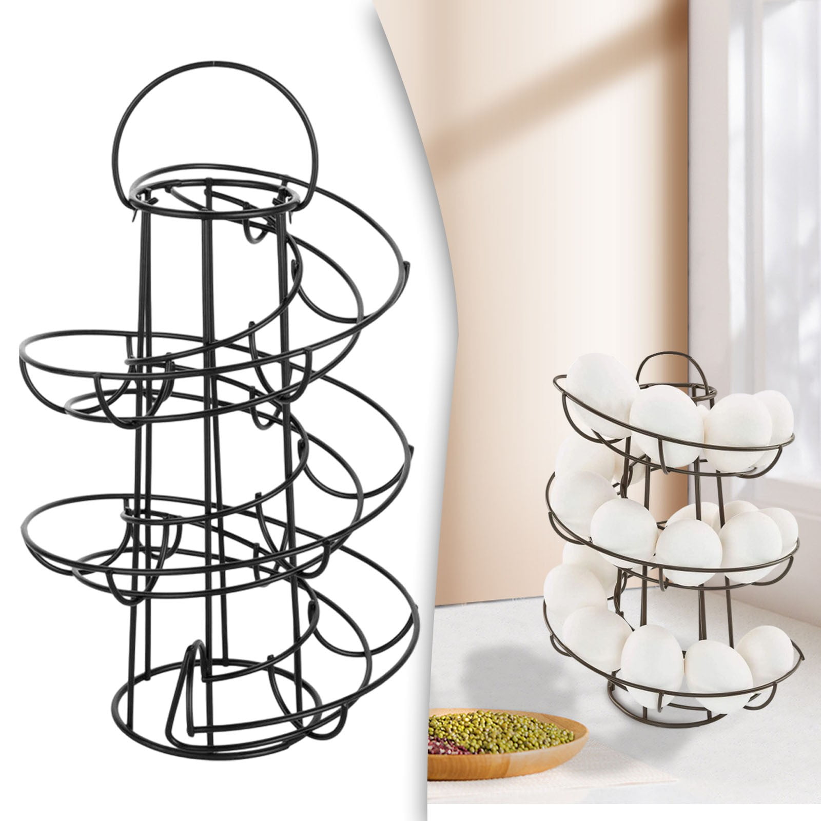 Rack,Metal Egg Holder Countertop Fresh Egg Holder Countertop Egg ...