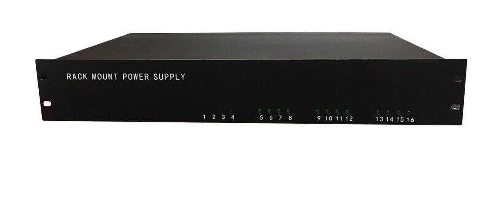Rack Mount Power Supply 16 Port 13 Amp 12V For CCTV Camera - Walmart.com