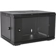 Rack Mount Wall Cabinet Enclosure 6U Glass - Walmart.com