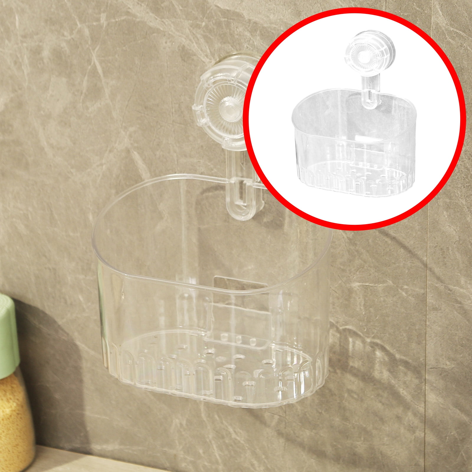 Rack,No Drill Bathroom Suction Storage Box Corrugated Suction Cup ...