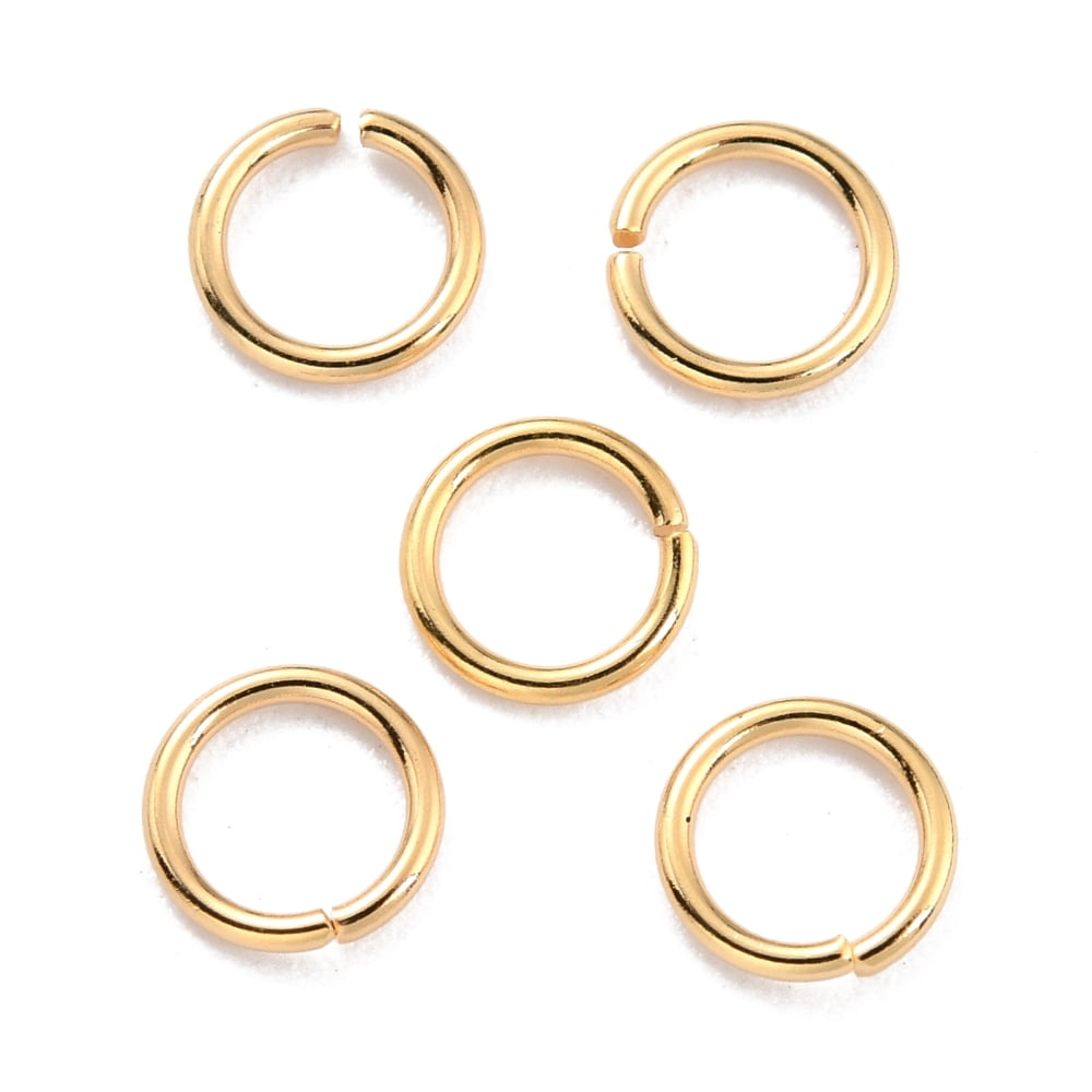Rack Plating Brass Jump Rings Open Jump Rings Long-Lasting Plated Real ...