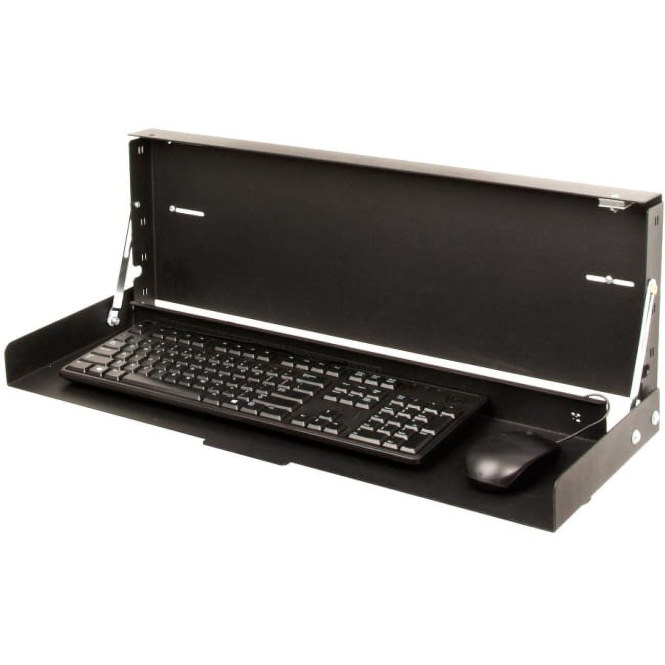 Rack Solutions Full Keyboard Wallmount - Space Saving, Black Powder ...