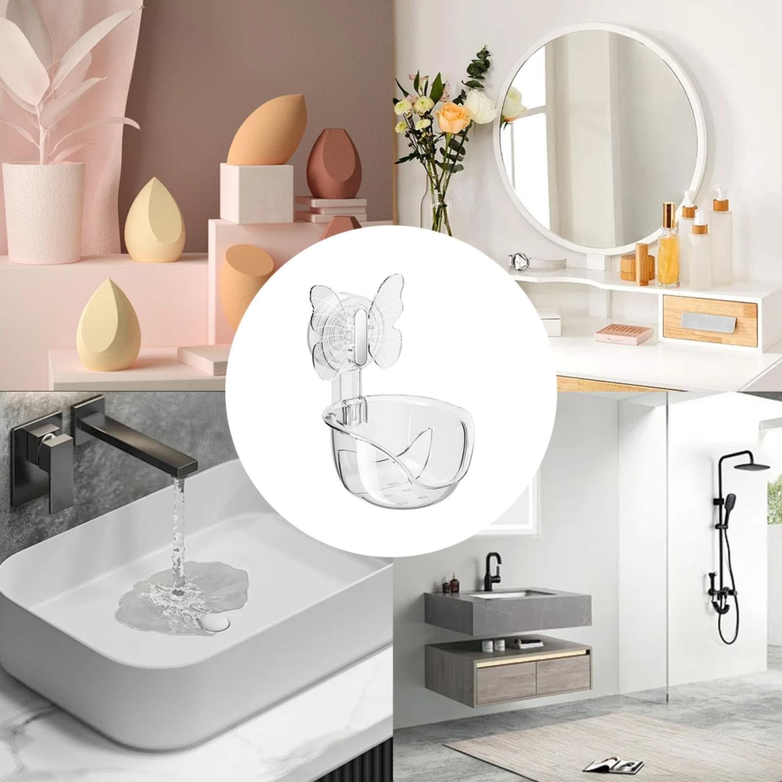 Rack Storage Rack Makeup Sponge Storage Holder | Wall Mounted Sponge ...