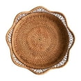 Rack Storage Solution for Kitchen Counter—Natural Rattan Round Fruit ...