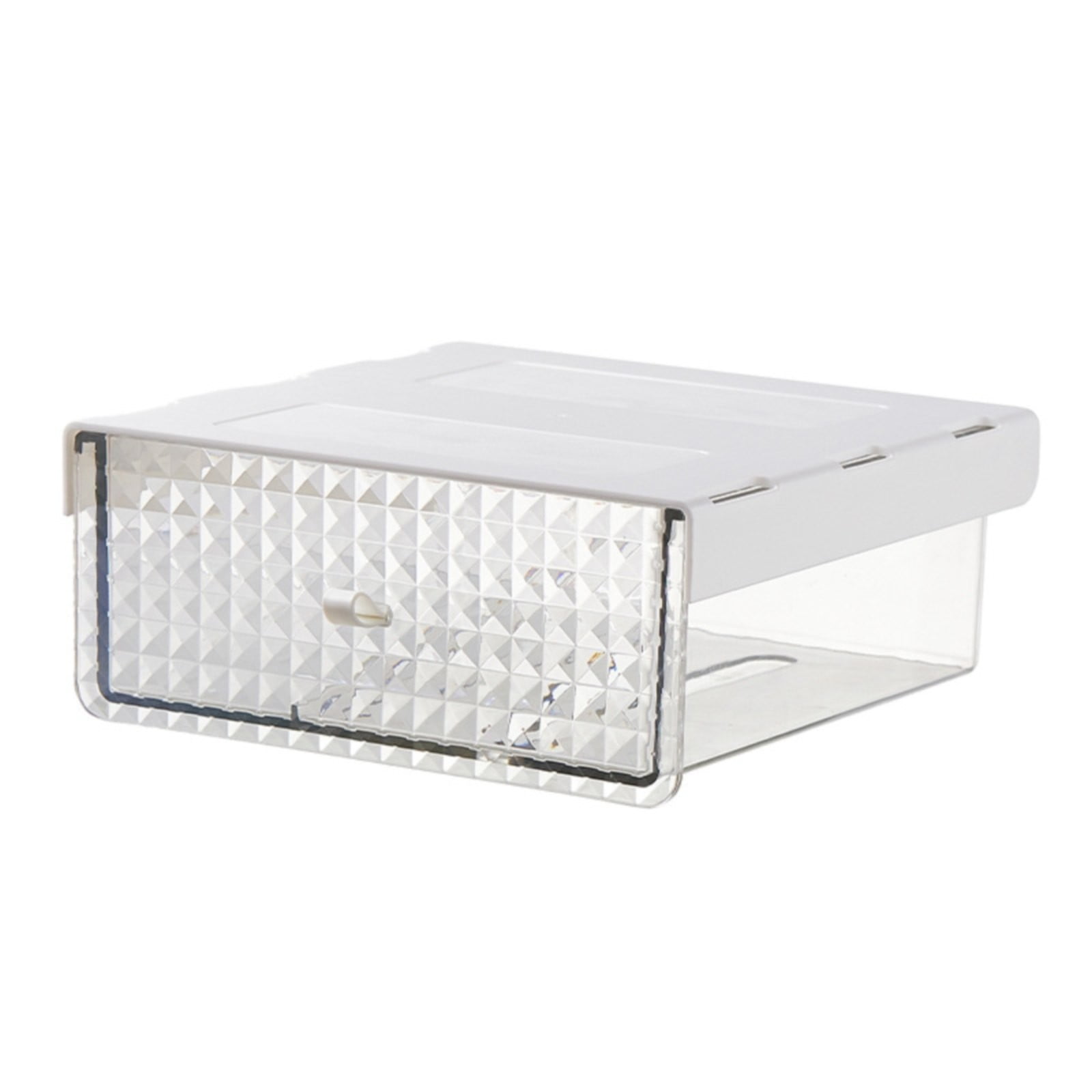 Rack! Under Desk Drawer Organizer With 2 Compartments Clear Small Slide ...