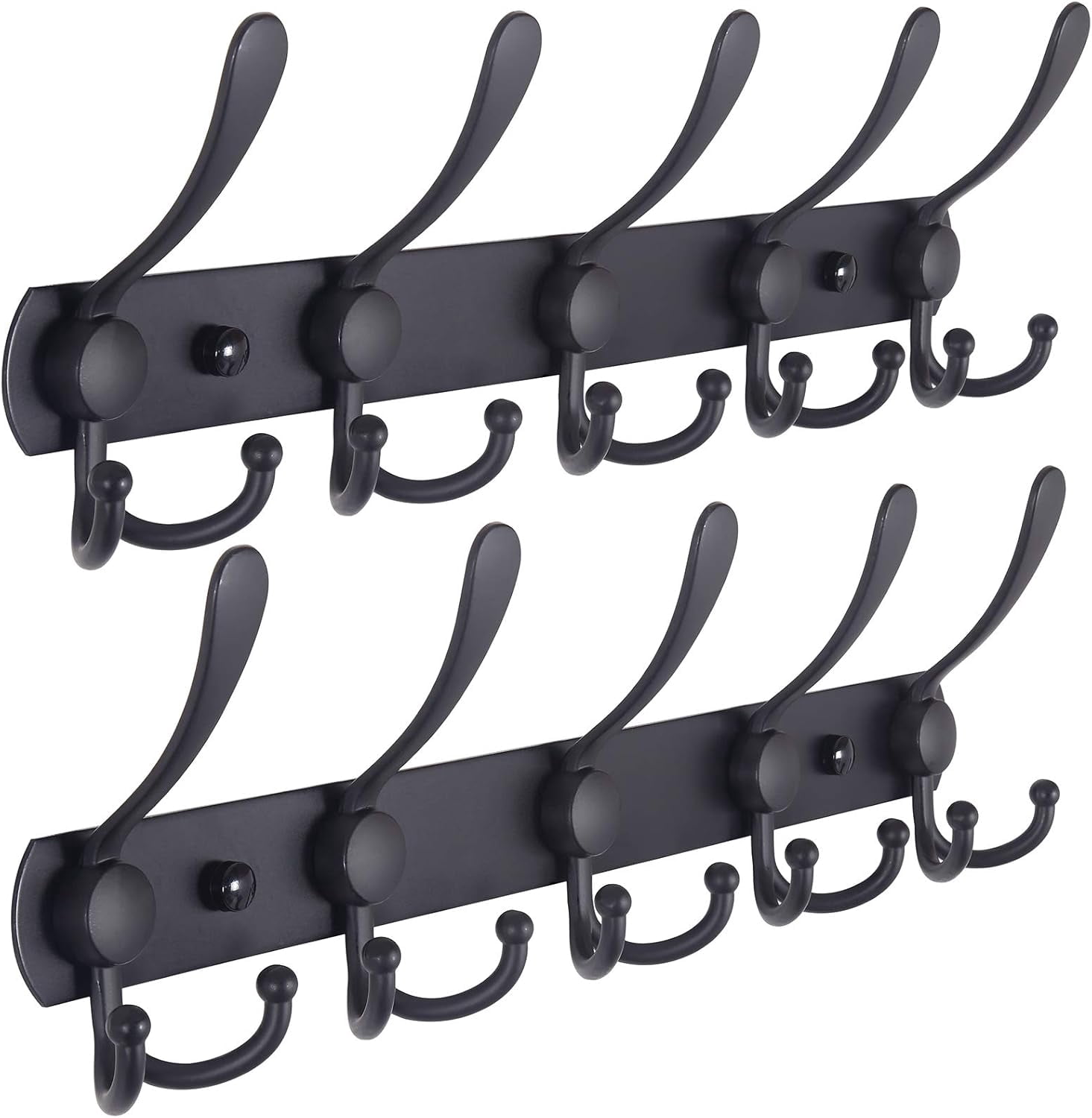 Rack Wall Mounted - 5 Tri Hooks, Heavy Duty, Stainless Steel, Metal ...