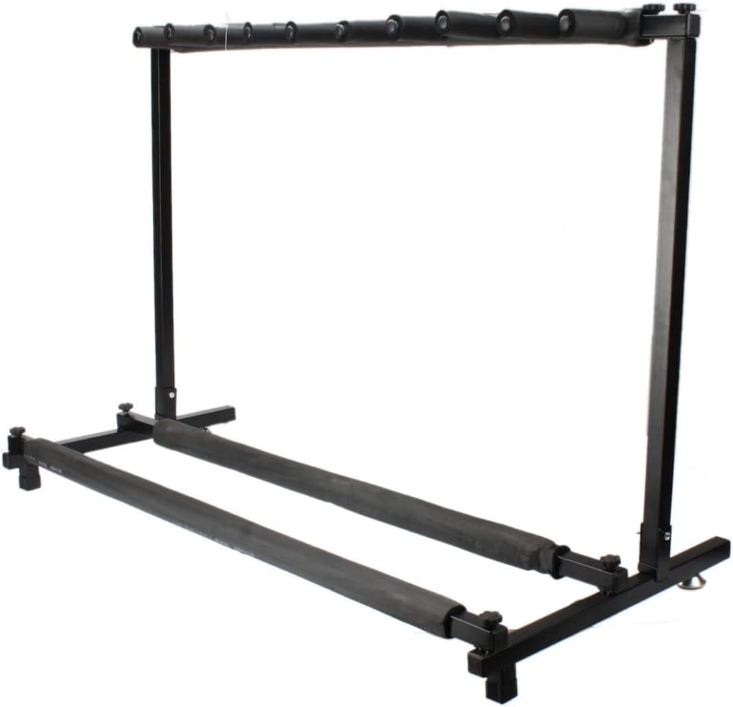 Rack type 3/5/7/9 square guitar brackets black Triple Folding Multiple ...