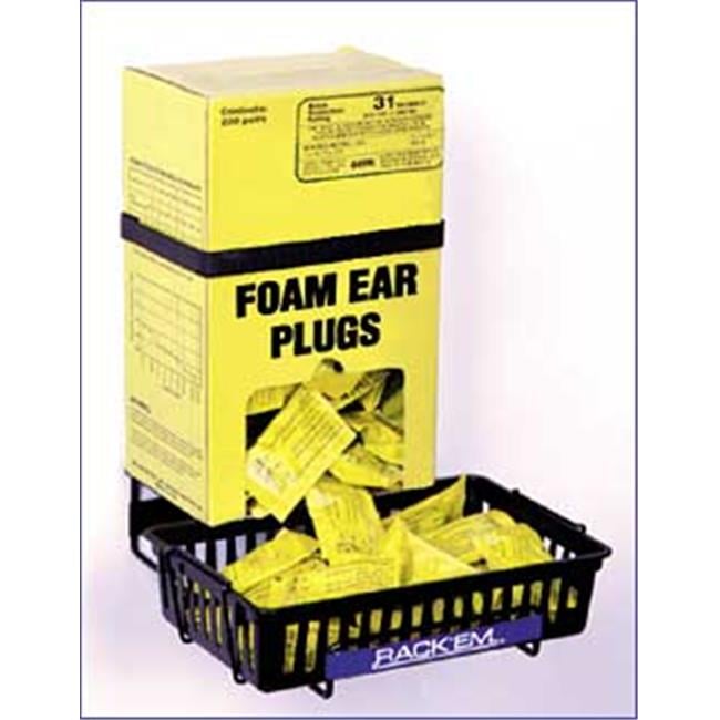 RackEm Racks 4001 Ear Plug Dispenser Box Rack with Anti-Spill Tray ...