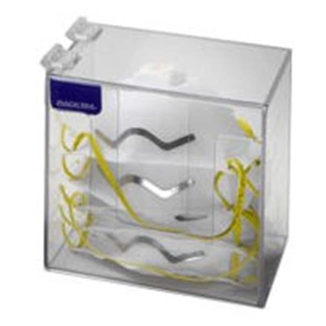 RackEm Racks Short Dust Mask Dispenser with clear Lid - Clear Plastic ...