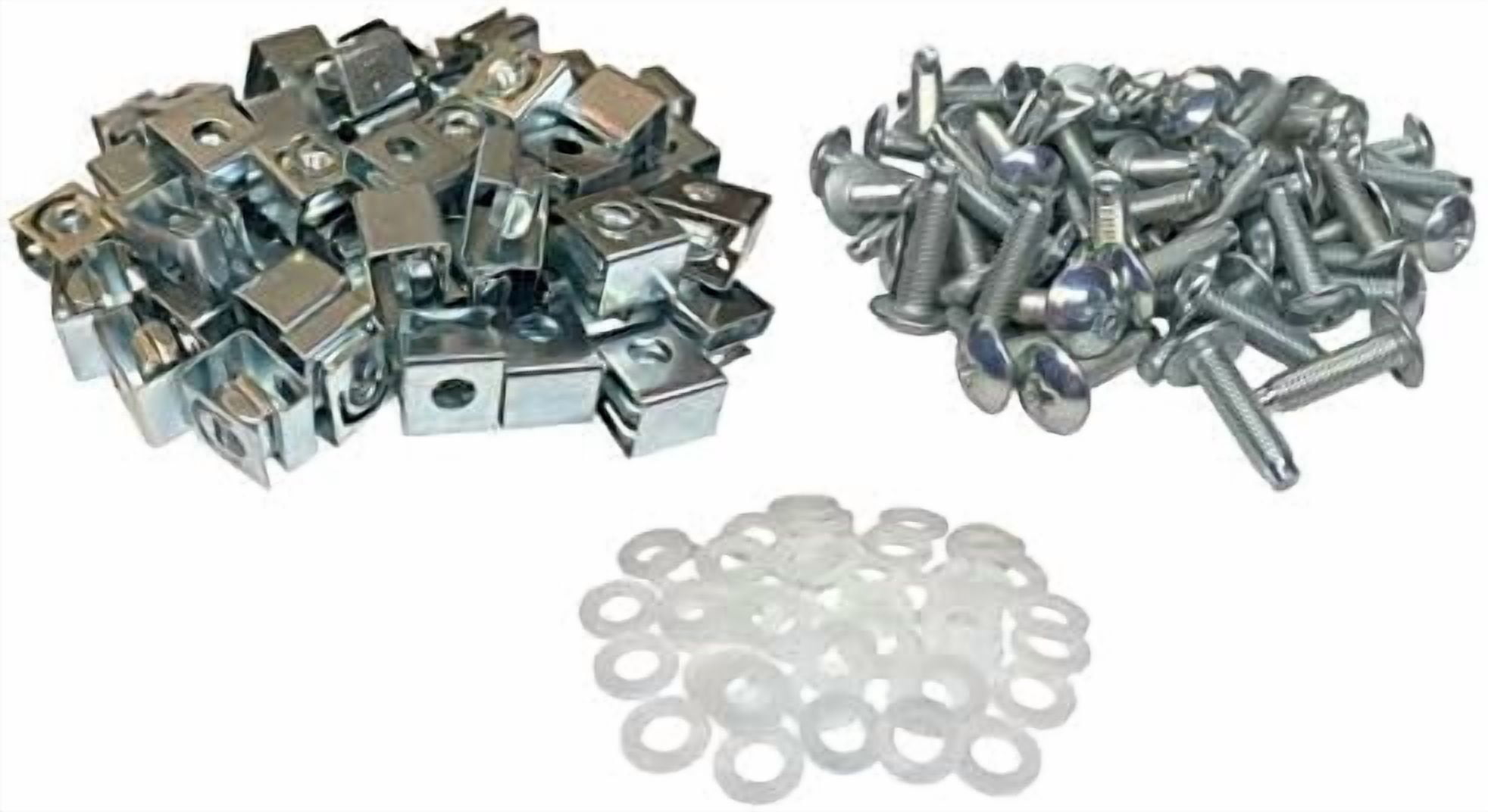 RackGold® 10-32 Zinc Cage Nut & Screws w/Washers 50-Pack - USA Made ...