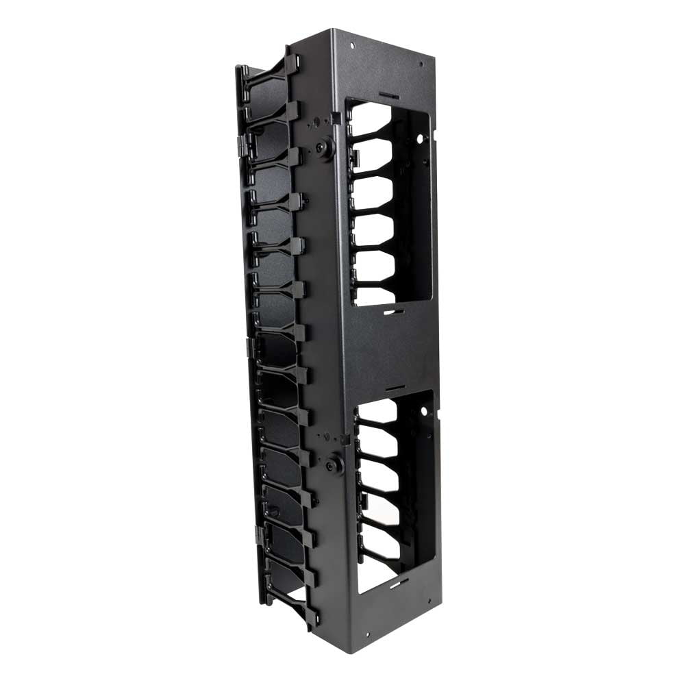 RackSolutions 42U Vertical Plastic Cable Duct with Cover (Button Mount ...