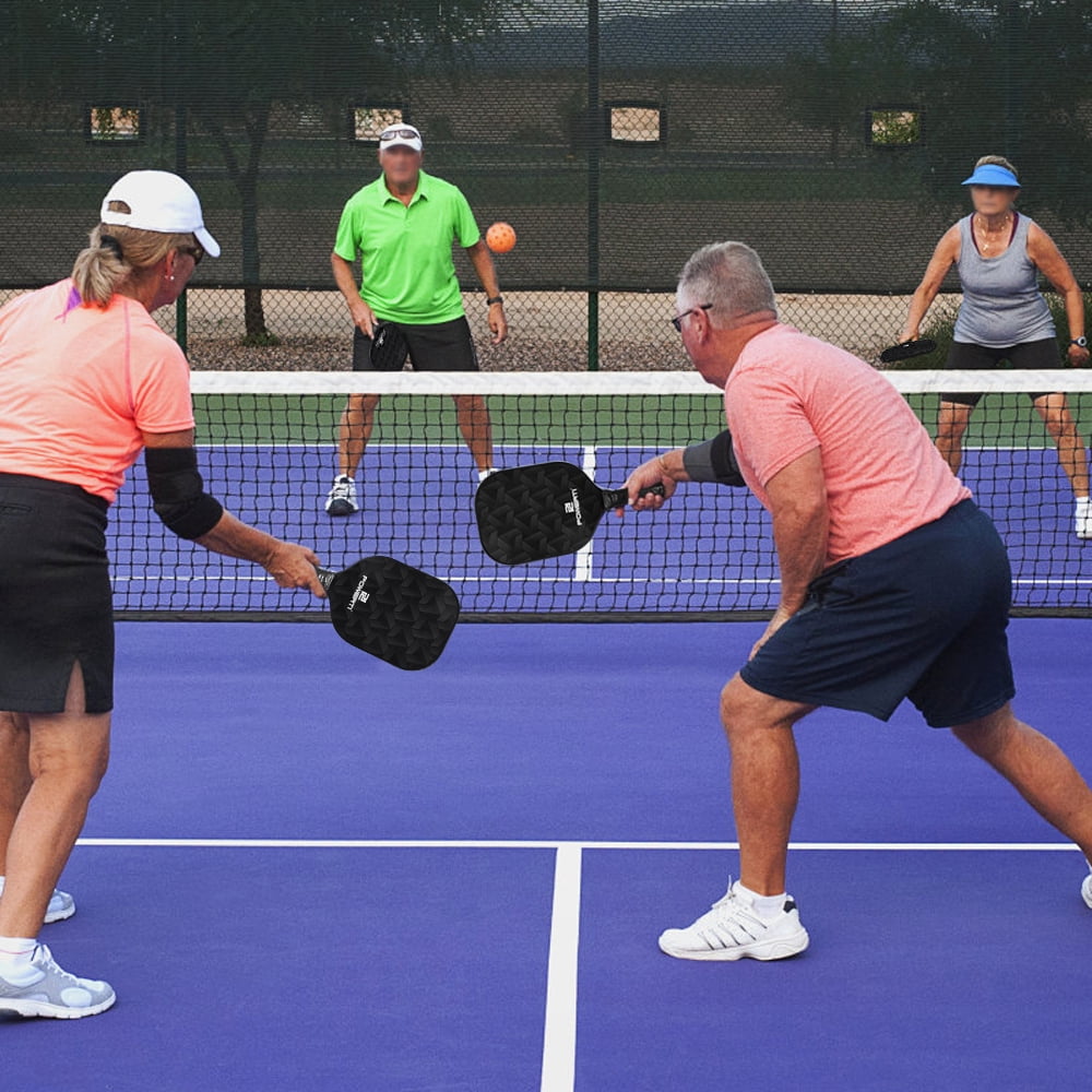 Racket,Carbon Fiber Pickle With 4 Pickle Ball 2 Paddle And Ball 2 ...