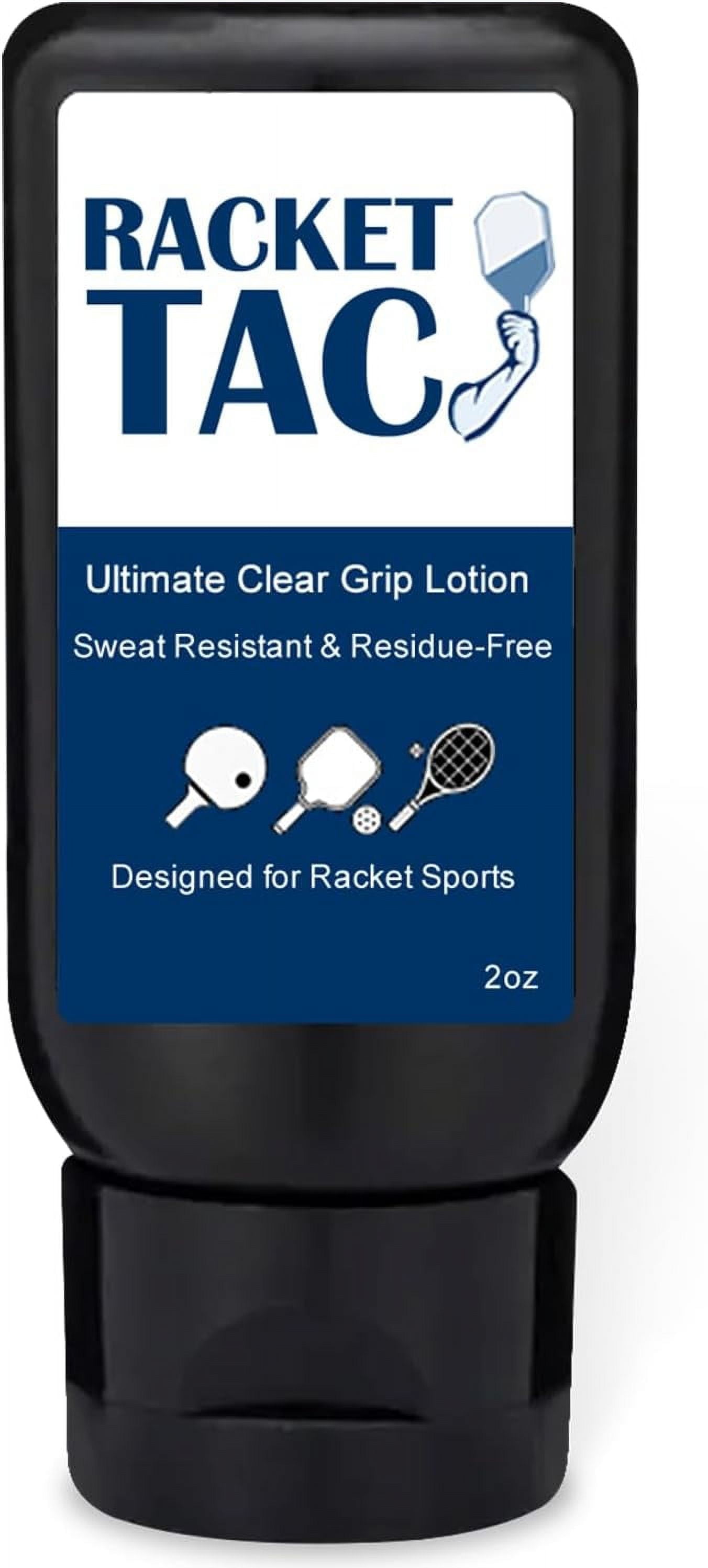 Racket Tac Clear Grip Lotion, 2 oz, Grip Enhancer for Sweaty Hands in ...