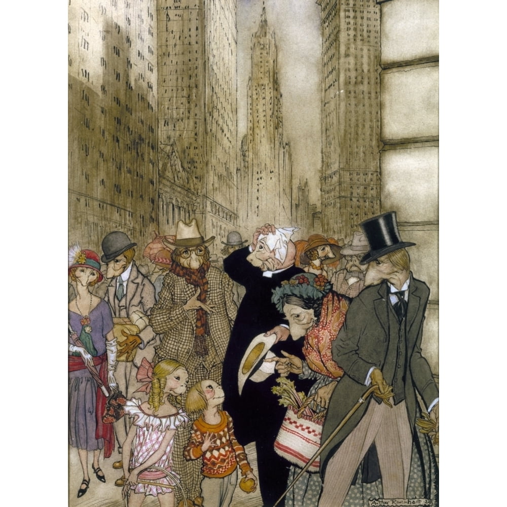 Rackham City 1924. Nstreet Scene In A City Populated With Imaginary ...