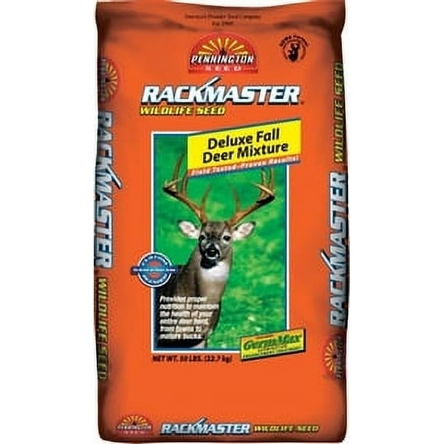 Rackmaster Whitetail Grow Dual Season Fall Deer Food Plot Seed Mix - 5 ...
