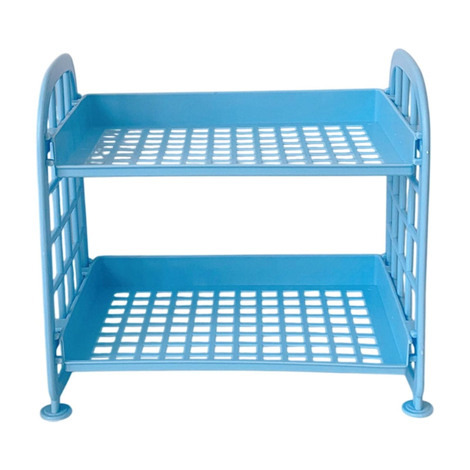 Racks for Storage Double Folding Storage Rack Simple Home Desktop ...