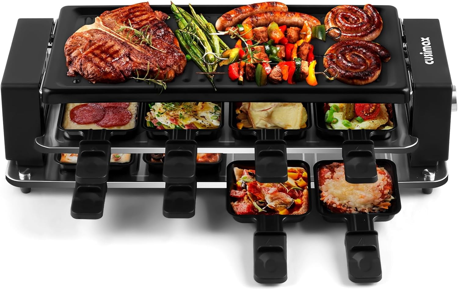 Raclette Grill Korean BBQ Grill, Portable Raclette Table Grill Electric ...