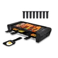 TAMARIT Raclette Table Grill for 8, 2 in 1 Small Swiss Style PFAS-No ...