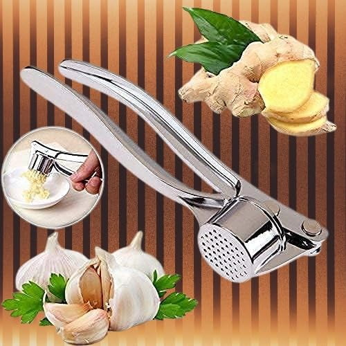 Racmos Stainless Steel MultiFunctional Manual Garlic Crusher Presser ...