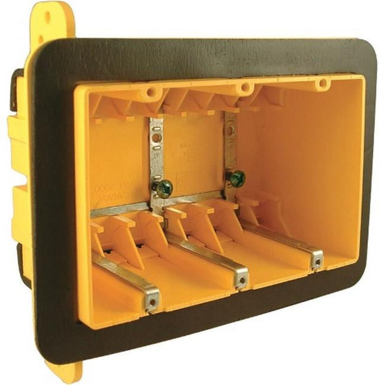 Raco 51 cu in Rectangle Noryl 3 gang Vapor Barrier Box Yellow - Walmart.com