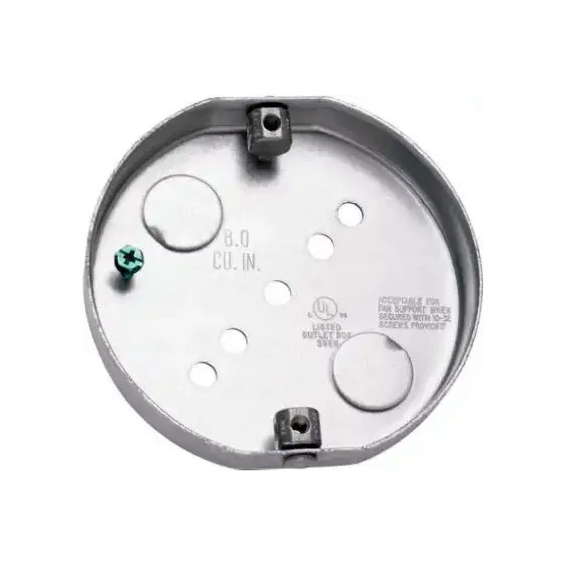 Raco 295 4 Inch Round Ceiling Fan Box 1/2Deep - Walmart.com