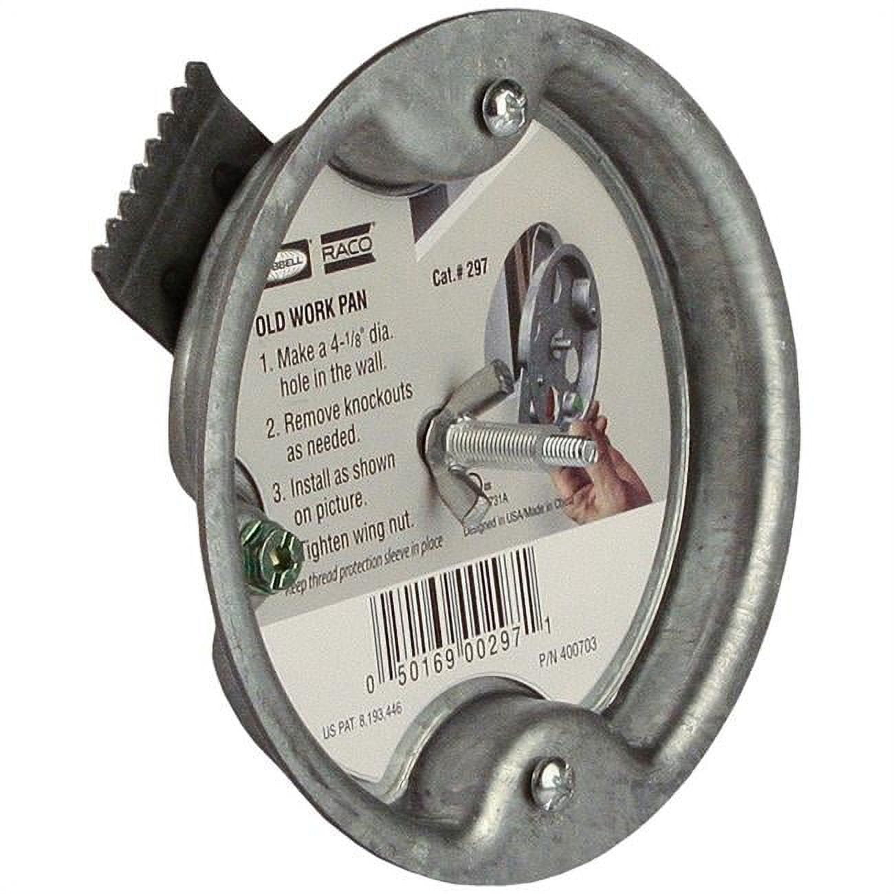 Raco 297 Round Ceiling Rated Box, 4" x 1/2" - Walmart.com