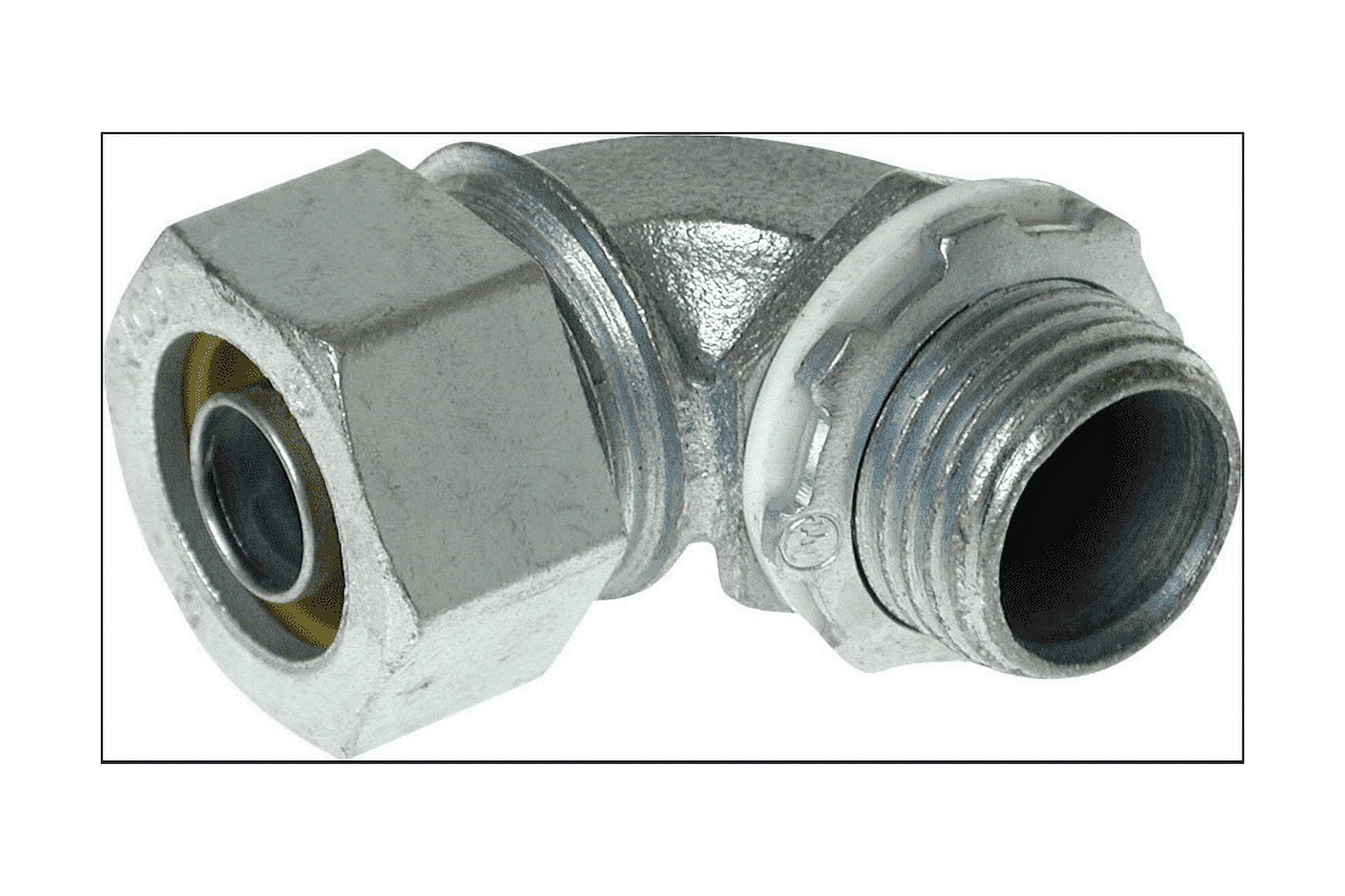 Raco 3/8 in. Dia. Steel, Malleable Iron Electrical Conduit Elbow Type B ...