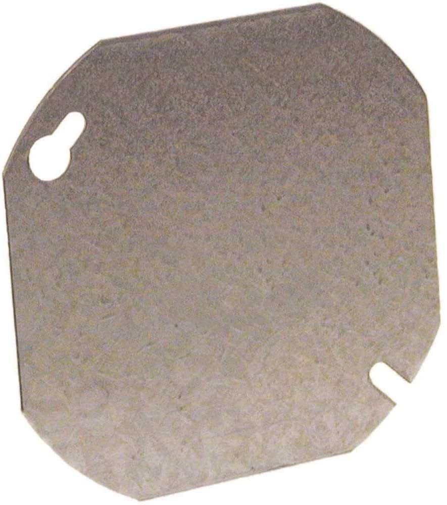 Raco 722 Pre-Galvanized Steel Flat Blank Cover 4 Inch x 4 Inch x 0.06 ...