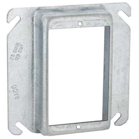 Raco 774 Mud Ring, 1 Gang, Galvanized Zinc, Square Box Type - Walmart.com