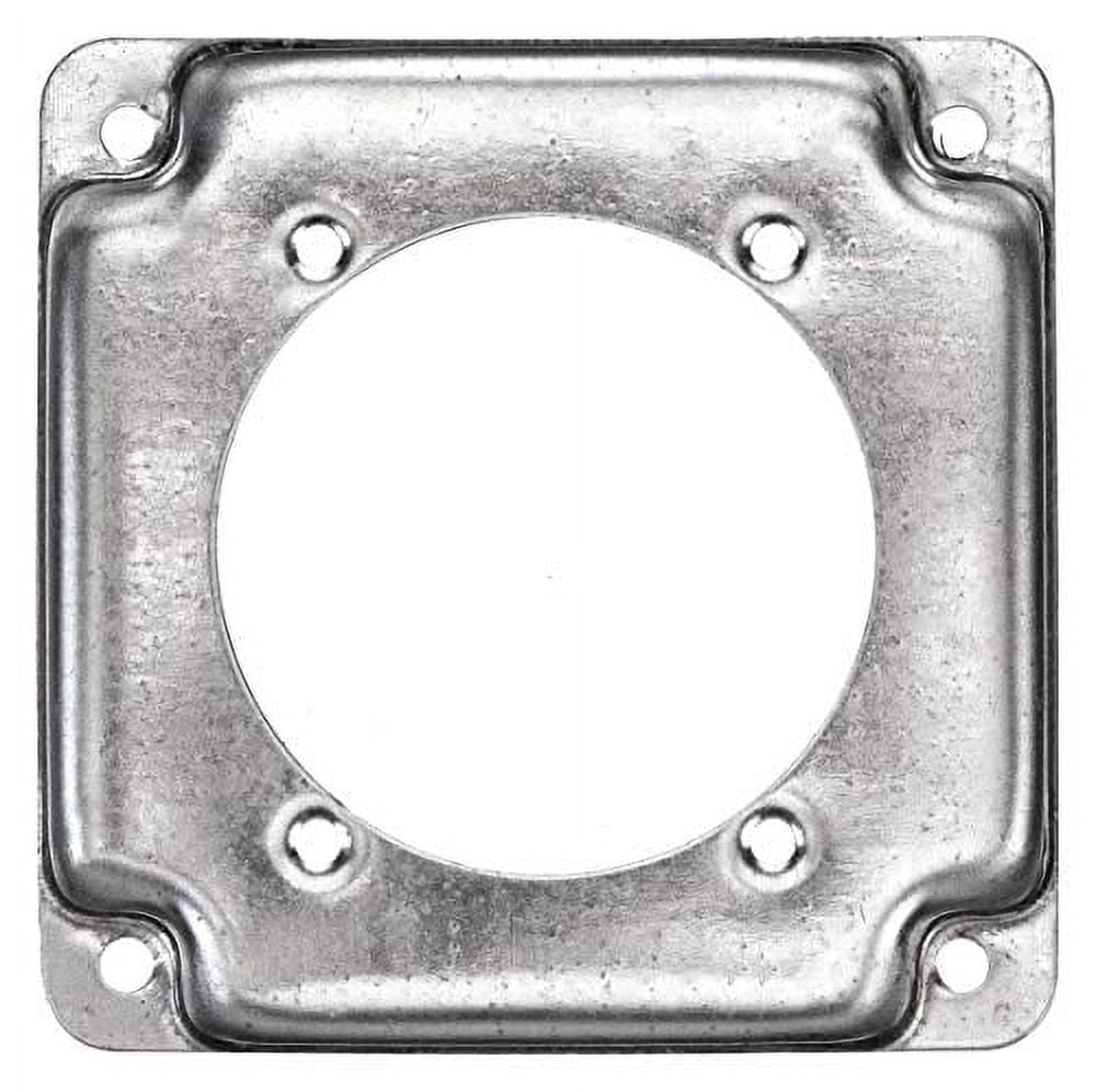 Raco® 813c Flat Corner Square Exposed Work Box Cover, 4", 1/2" Rise ...